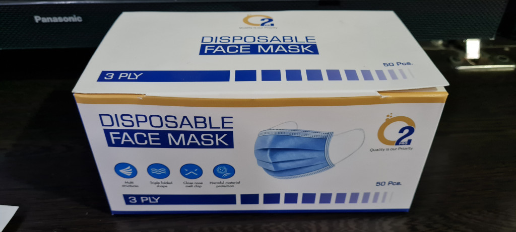O2 Pro Disposable Face Mask (Pack of 50), Buy O2 Pro Disposable Face ...